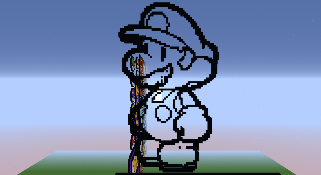 Paper Mario Pixelart! Minecraft Map