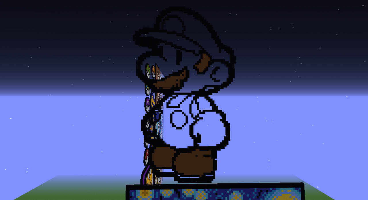 Paper Mario Pixelart! Minecraft Map
