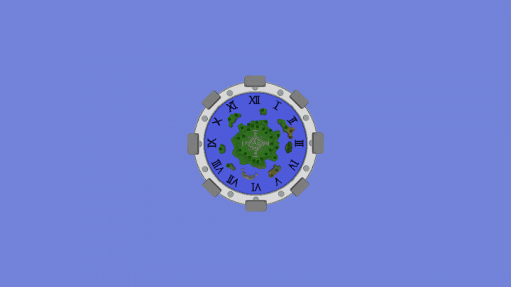 Roman Clock Spawn. Minecraft Map