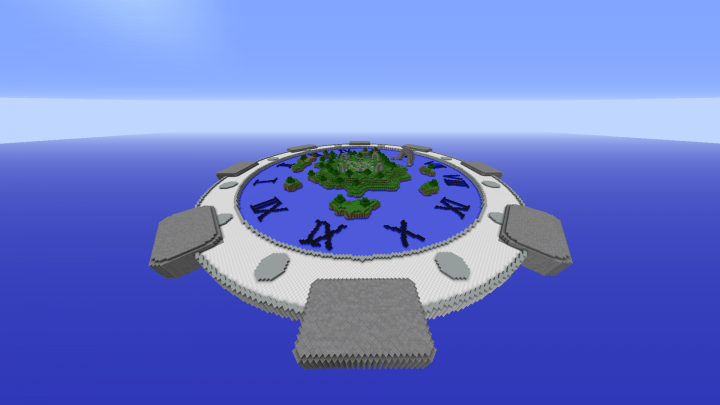 Roman Clock Spawn. Minecraft Map