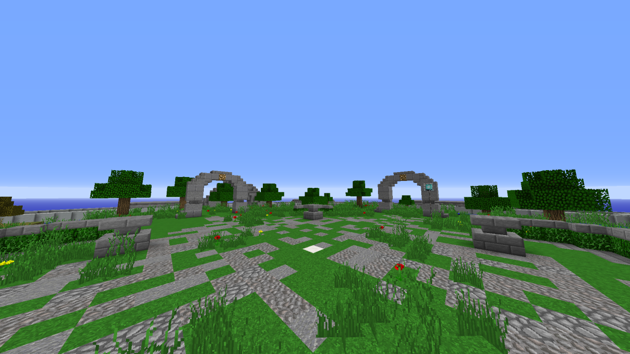 Roman Clock Spawn. Minecraft Map