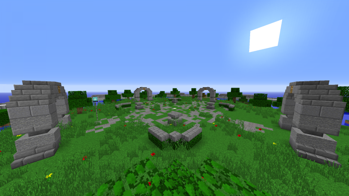 Roman Clock Spawn. Minecraft Map
