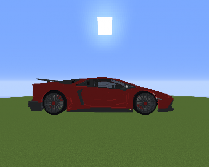 Lamborghini Aventador SuperVeloce lp-750-4 Minecraft Map