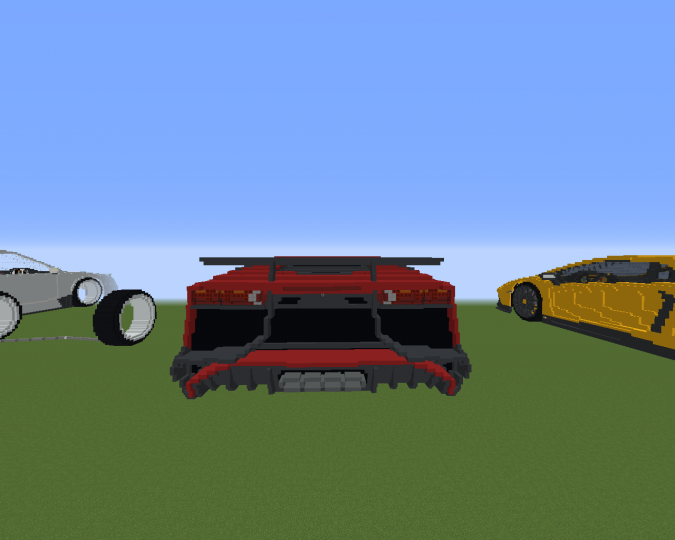 Lamborghini Aventador SuperVeloce lp-750-4 Minecraft Map