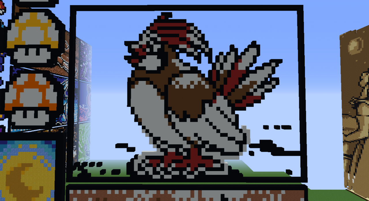 Pidgeotto Pixelart! Minecraft Map