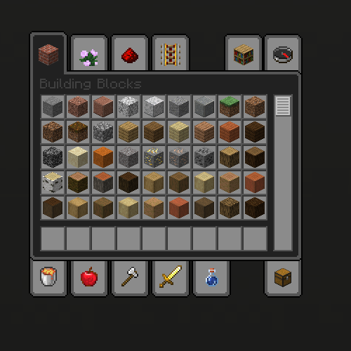 Dark Vanilla GUI Minecraft Texture Pack