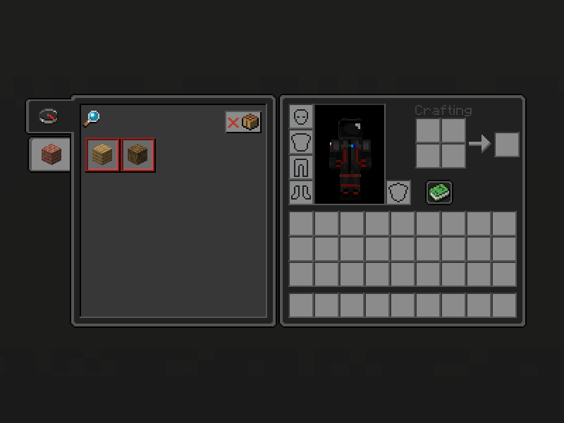 Dark Vanilla GUI Minecraft Texture Pack