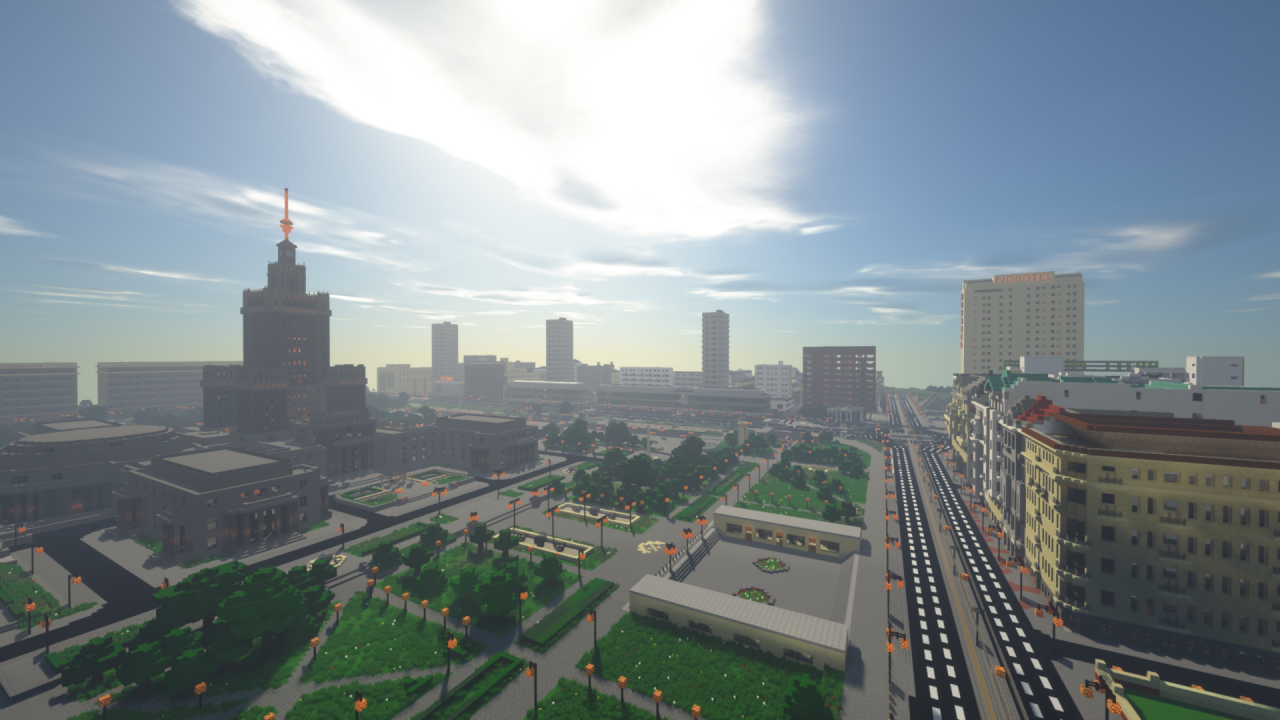 Scale 1:1 Palace of Culture and Science (PKiN) in Warsaw Poland - stage ...