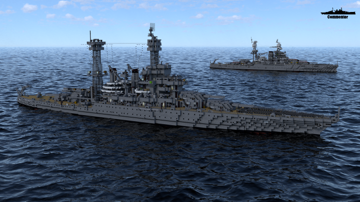 USS West Virginia 1923 1:1 Scale Minecraft Map