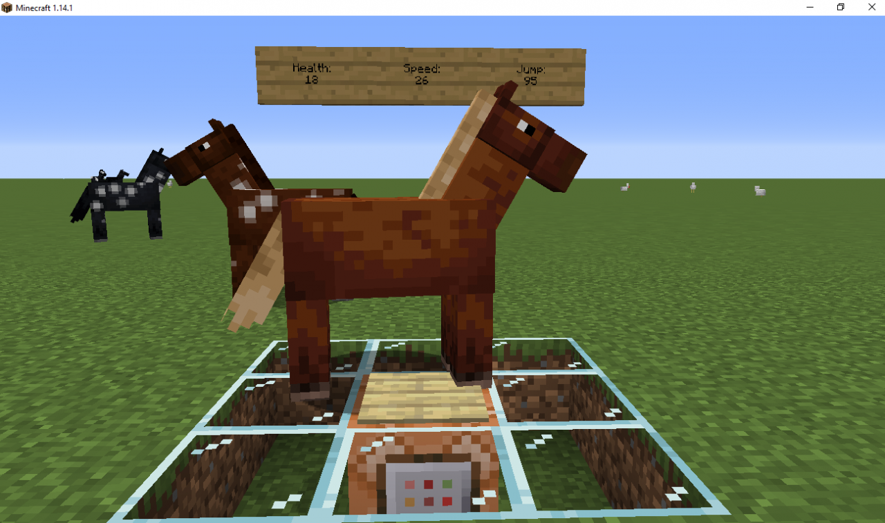 How to check Equine Stats (McFunction) 1.14 Minecraft Project