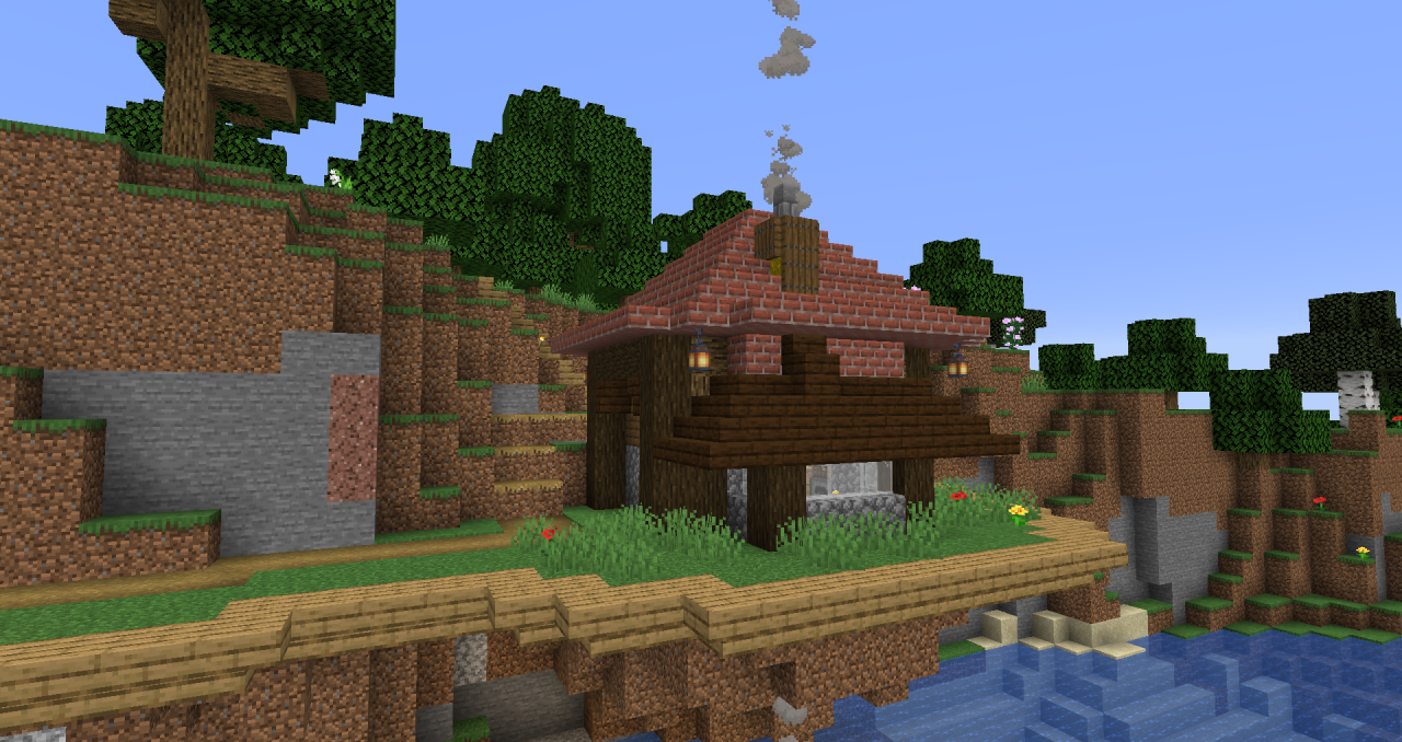 Floating "Starter" House and Island Minecraft Map