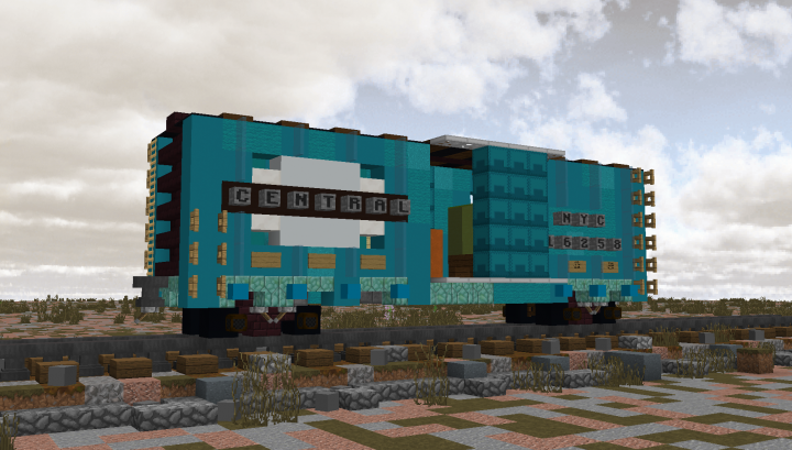 New York Central Railroad 40ft Boxcar Minecraft Map