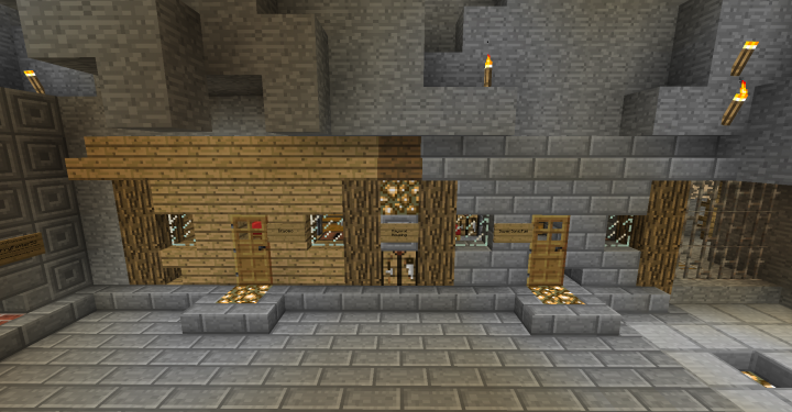 Minewells Town on the Big Sister Server Minecraft Map