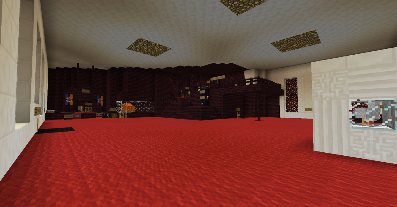 Under Spawnington on the Big Sister Server Minecraft Map