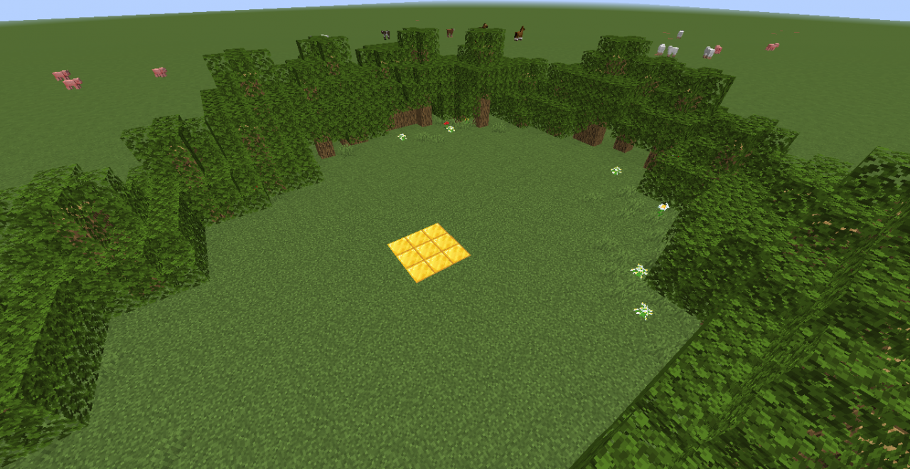 A "Circle" of Trees Minecraft Map