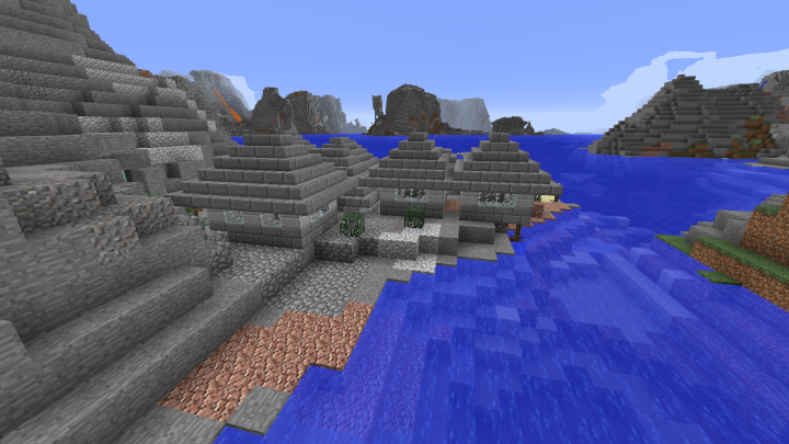 Stone Beach Coastal Village - Calm - Minigames - Survival Minecraft Map