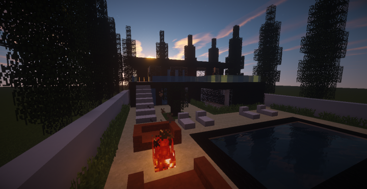 Modern Black House Minecraft Map