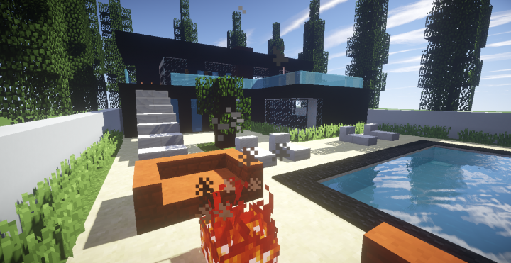 Modern Black House Minecraft Map