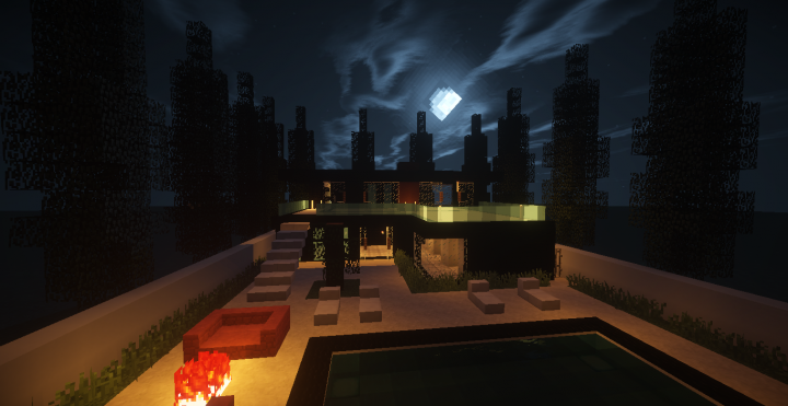 Modern Black House Minecraft Map