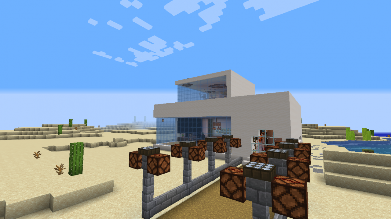 Desert Modern House Minecraft Map
