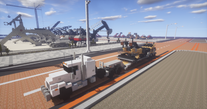 1.5:1 scale Peterbilt 389 Heavy Haul Truck (Asphalt Trailer + Cat ...