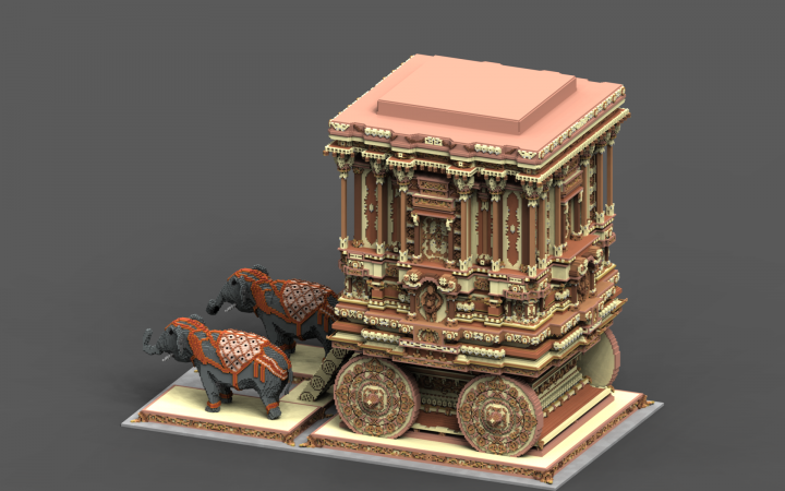 Stone Chariot - Kingdom of Vijayanagar - Hampi Minecraft Map