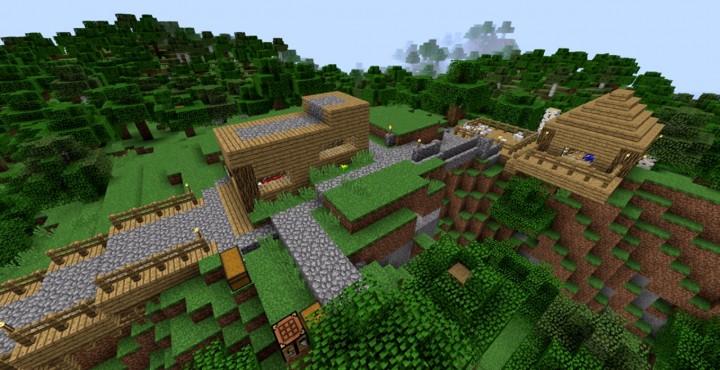 SURVIVAL TOWN Minecraft Map