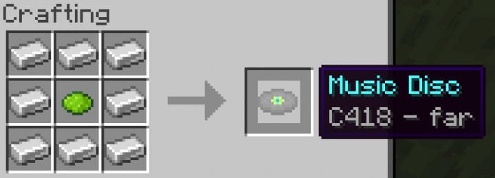 Music Disc Crafting Minecraft Data Pack