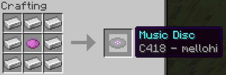 Music Disc Crafting Minecraft Data Pack