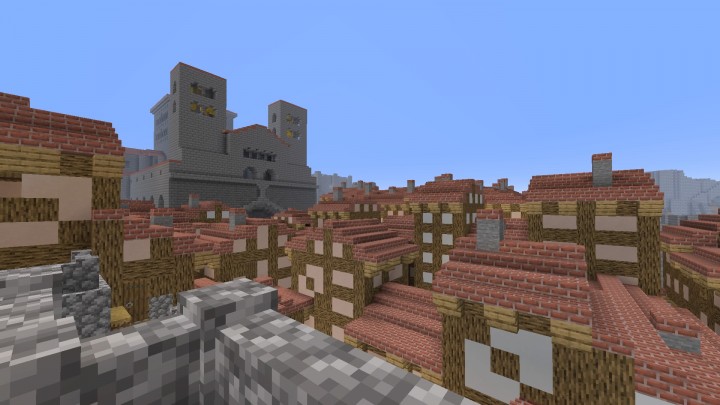 Ciudad medieval en minecraft ps4 /medieval city in minecraft ps4 ...