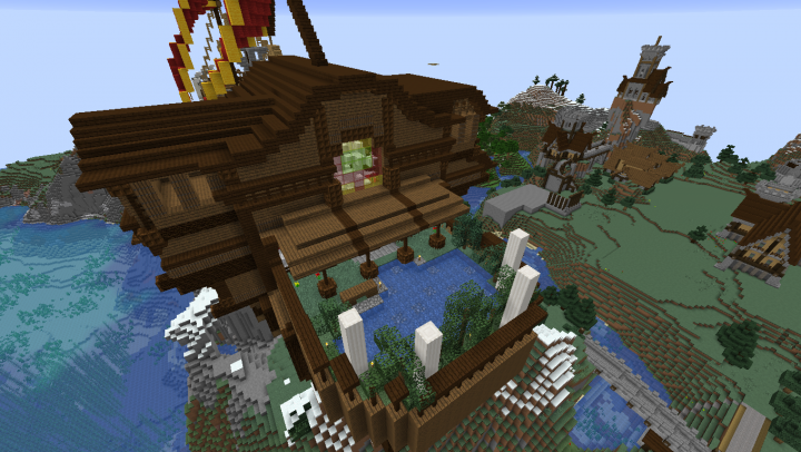 Monster Hunter World Gathering Hub Minecraft Map