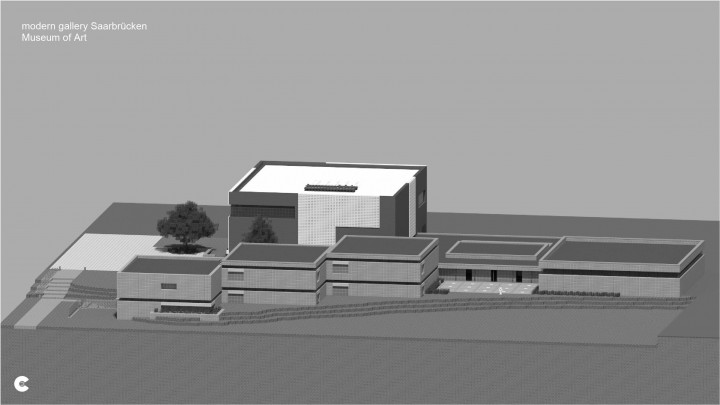 modern art gallery Saarbrücken Minecraft Map
