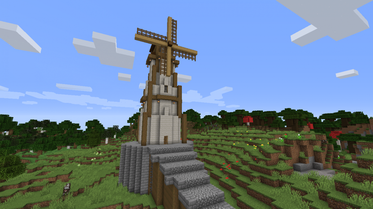 Large Windmill Minecraft Map