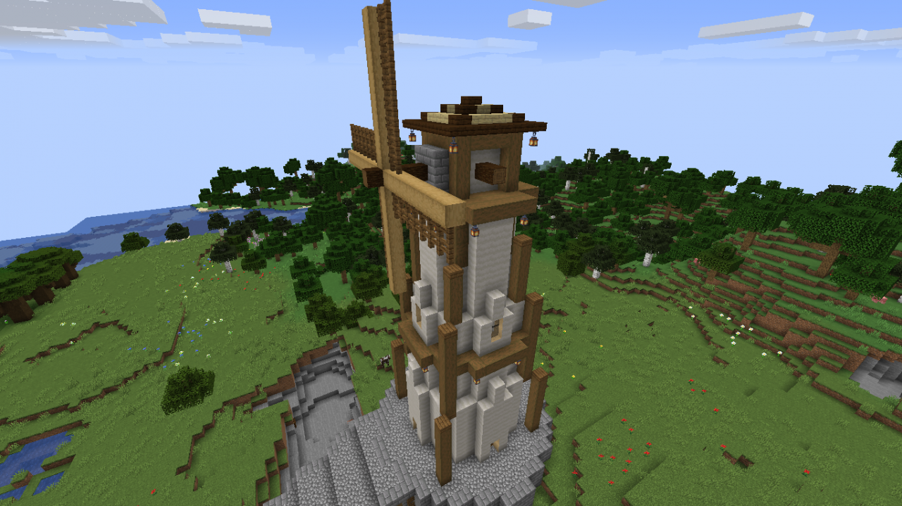 Large Windmill Minecraft Map