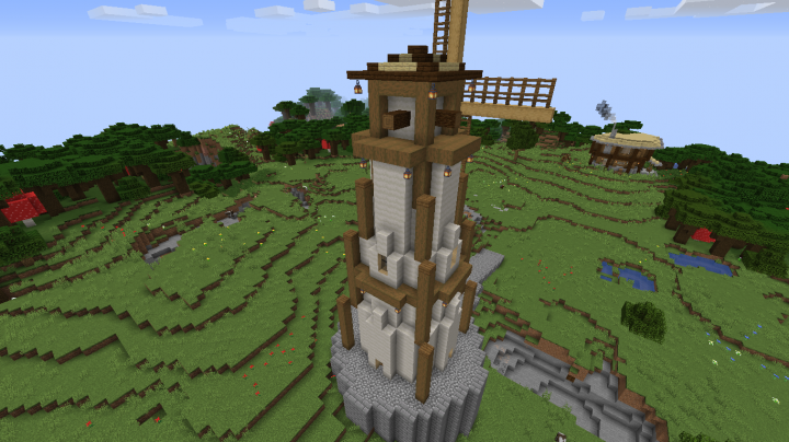Large Windmill Minecraft Map