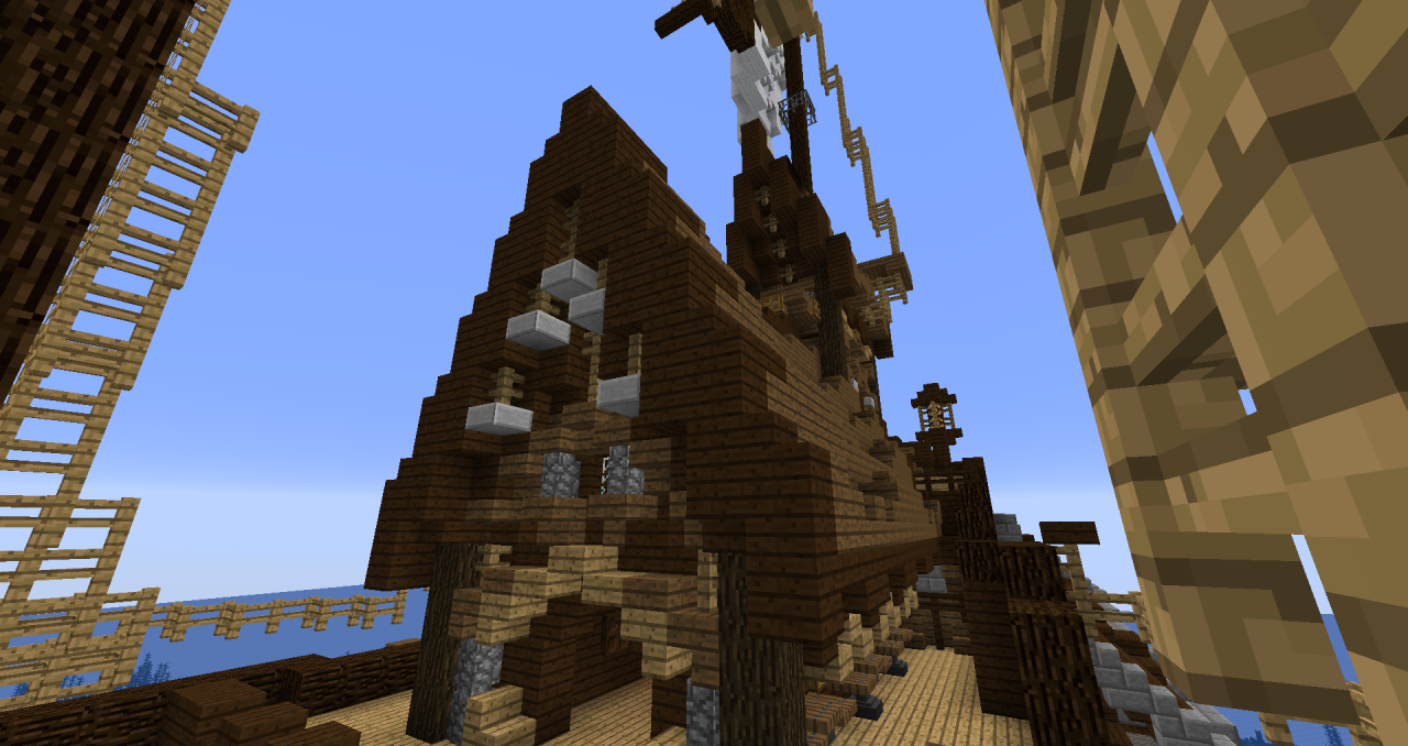 The Halcyon - Fictional War Galleon Minecraft Map