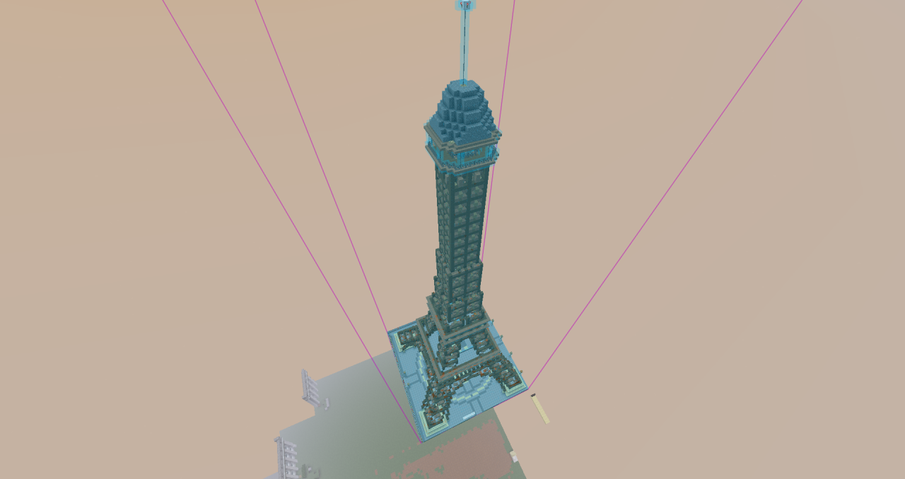 Eiffel tower Paris Minecraft Map