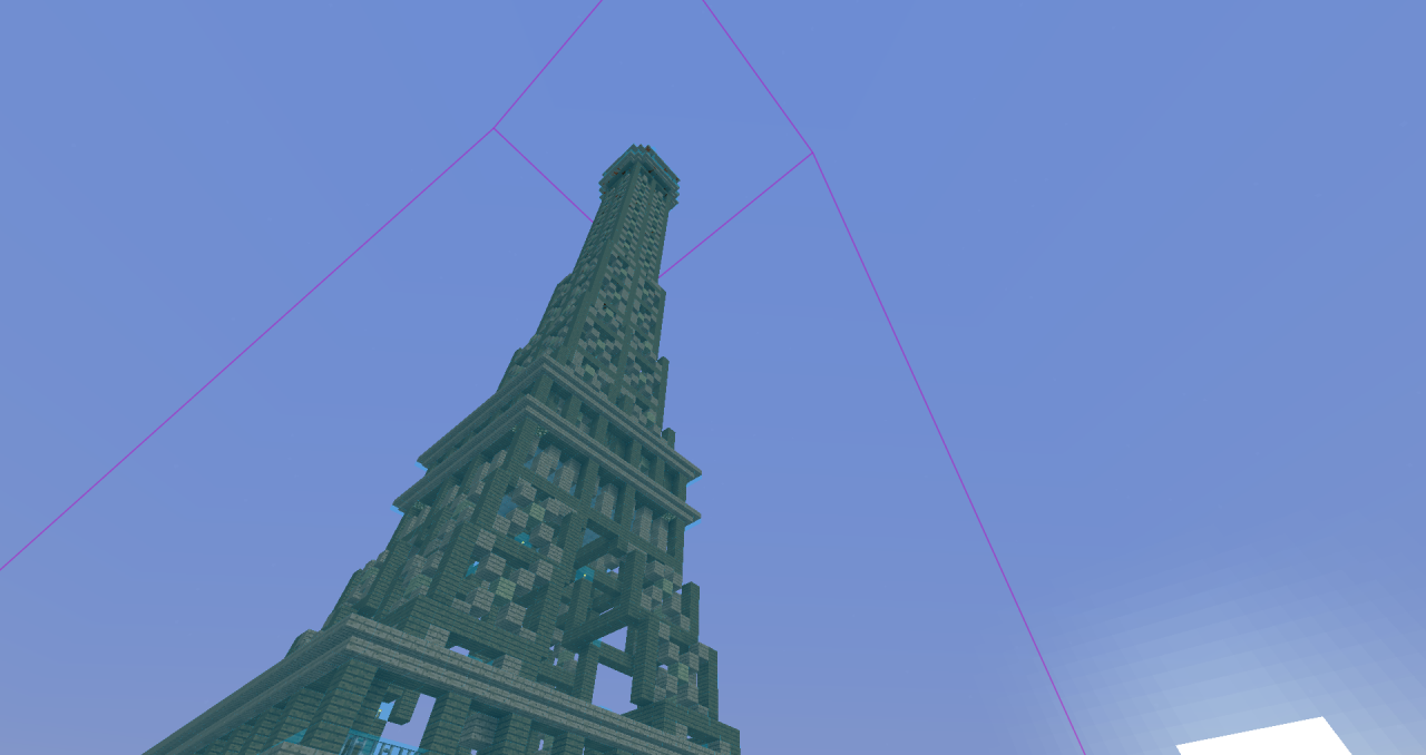 Eiffel tower Paris Minecraft Map