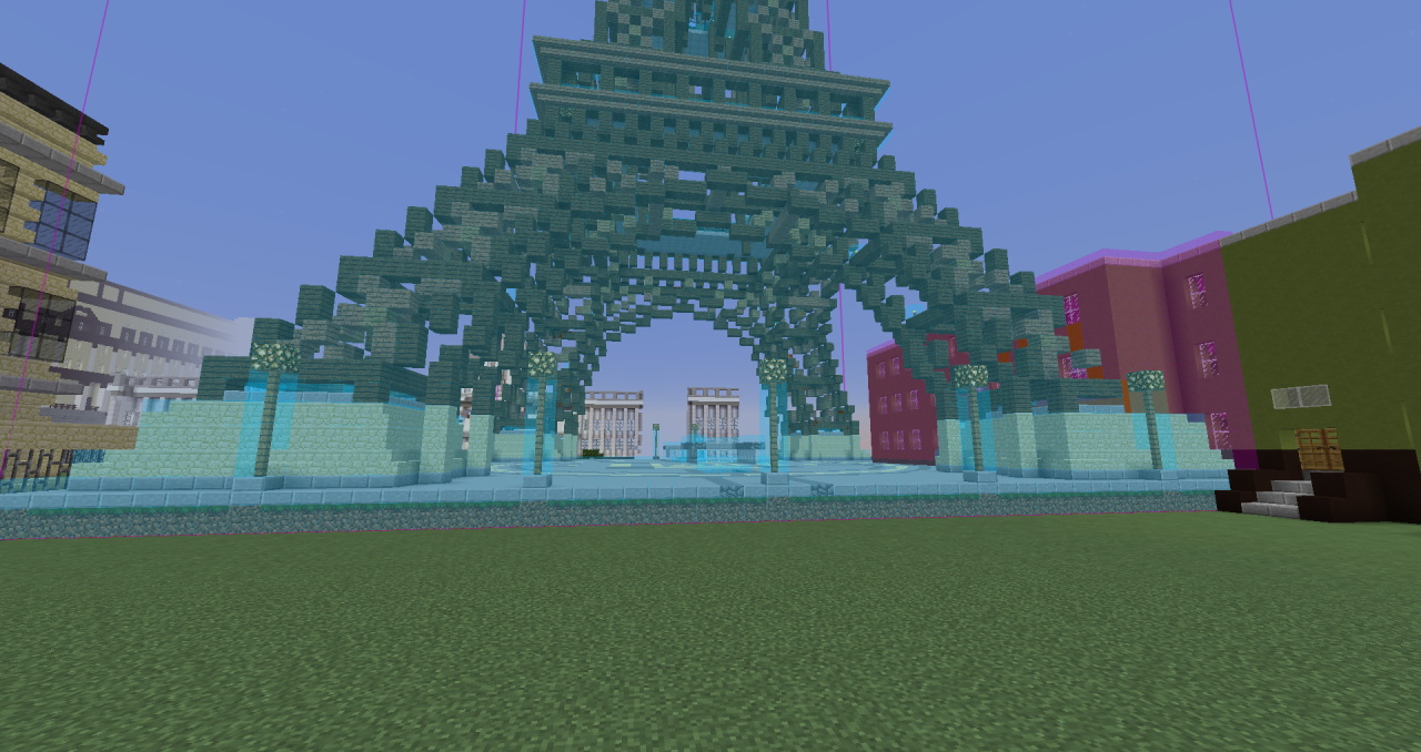 Eiffel tower Paris Minecraft Map