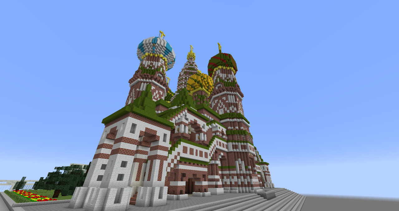 Red Square and St. Basil's Cathedral Minecraft Map