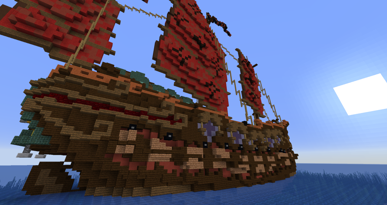 Asian Oriental Warship Minecraft Map