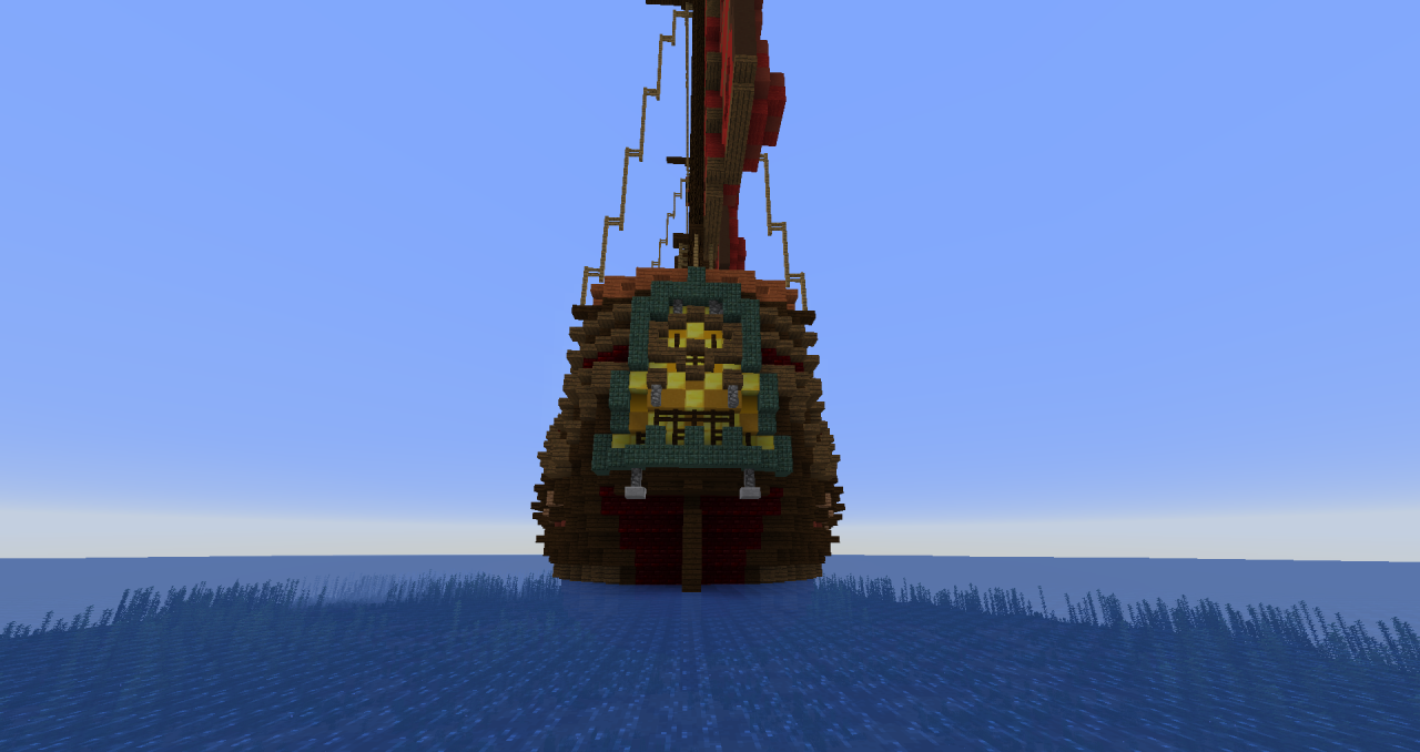 Asian Oriental Warship Minecraft Map