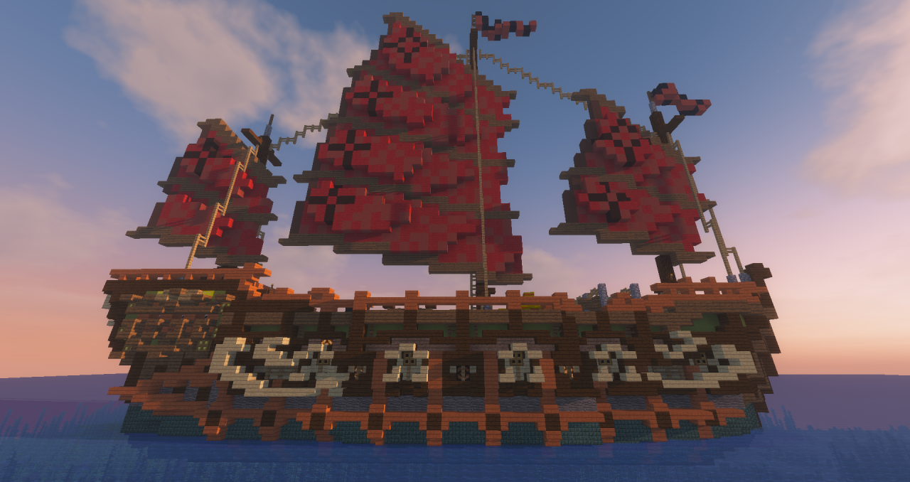 Asian Oriental Frigate Minecraft Map