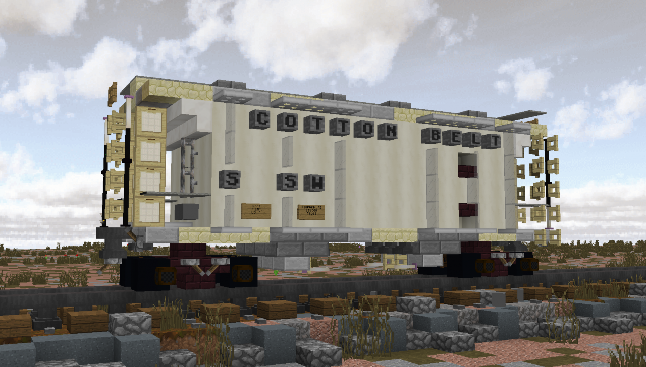 Cotton Belt Railroad Grain Hopper 2 Bay 38ft Minecraft Map