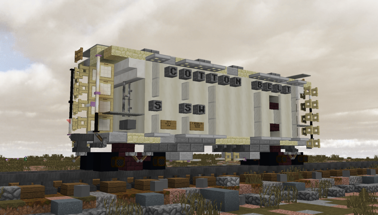 Cotton Belt Railroad Grain Hopper 2 Bay 38ft Minecraft Map
