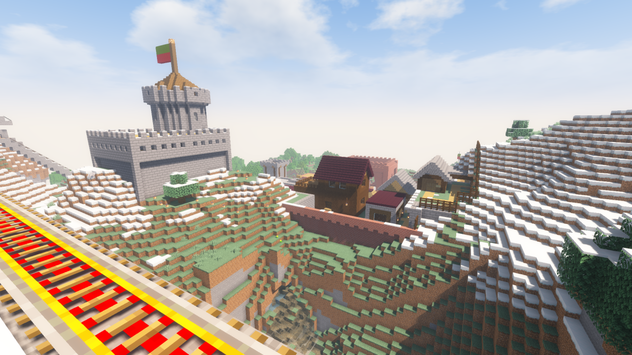 Just a little town I work on Minecraft Map