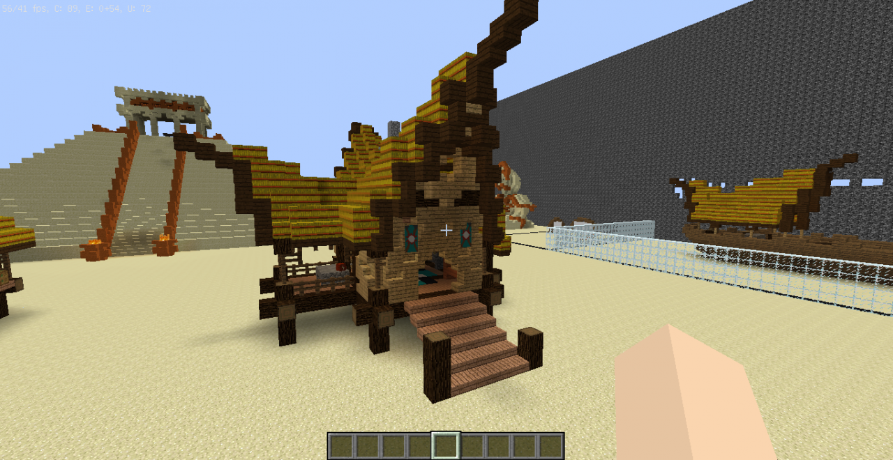 Additional troll buildings and decorations Minecraft Map