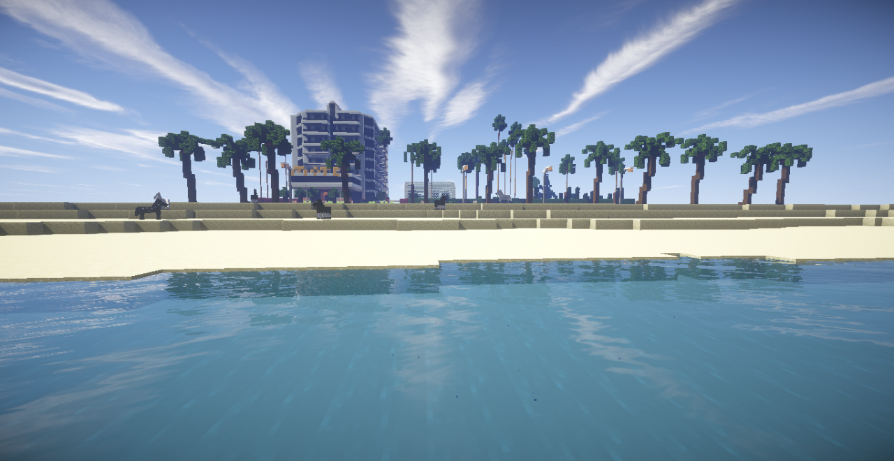 Modern beach resort Minecraft Map
