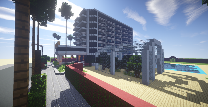 Modern beach resort Minecraft Map