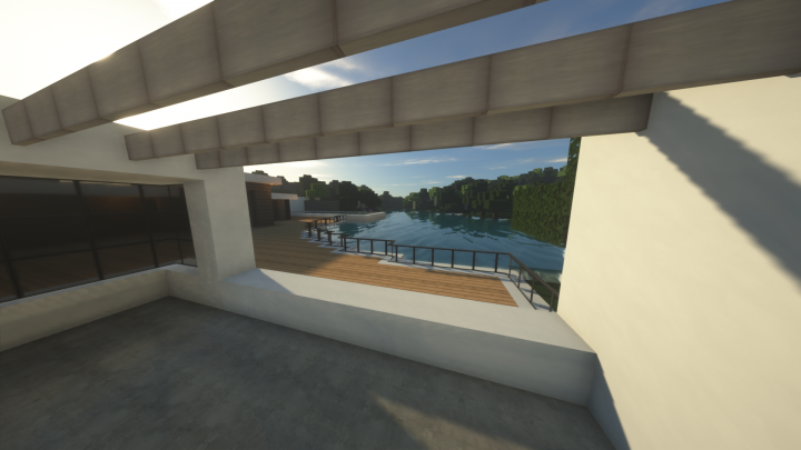 Modern Lakeside House (MODDED) Minecraft Map